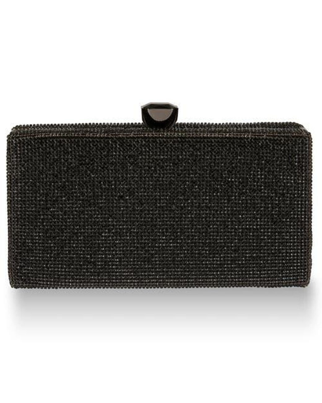 Whiting & Davis Olivia Crystal Top Minaudiere in Black | Lyst