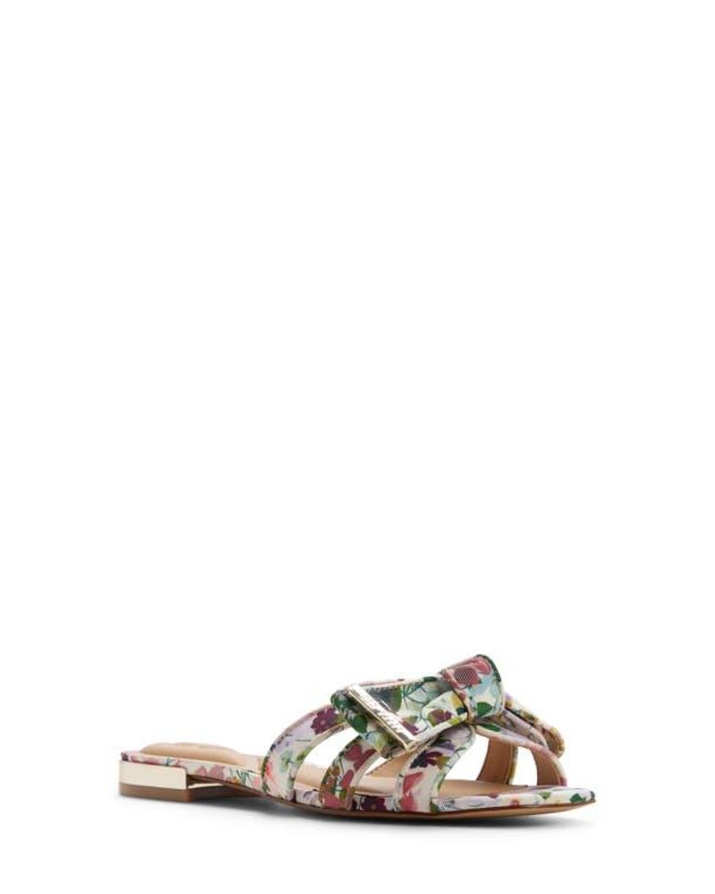 Ted Baker Elsie Bow Slide Sandal in Brown | Lyst