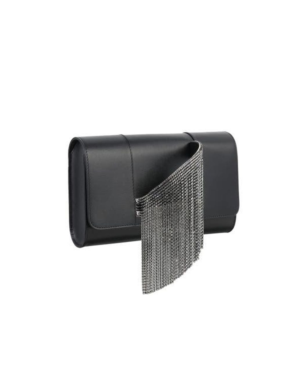 PERRIN Paris L'Eiffel Cascade Clutch in Black | Lyst