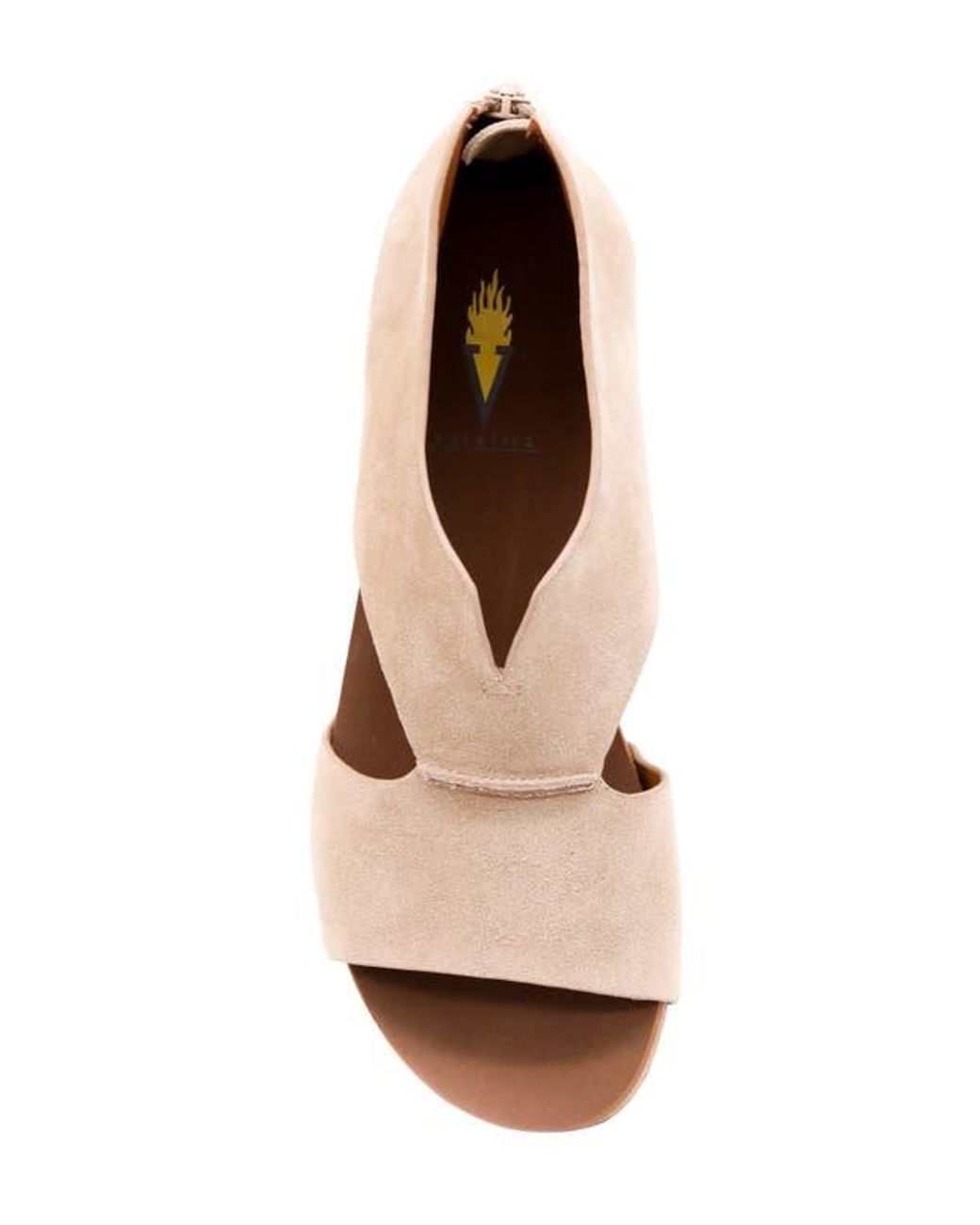 Volatile Gainsbourg Platform Wedge Sandal in Natural | Lyst