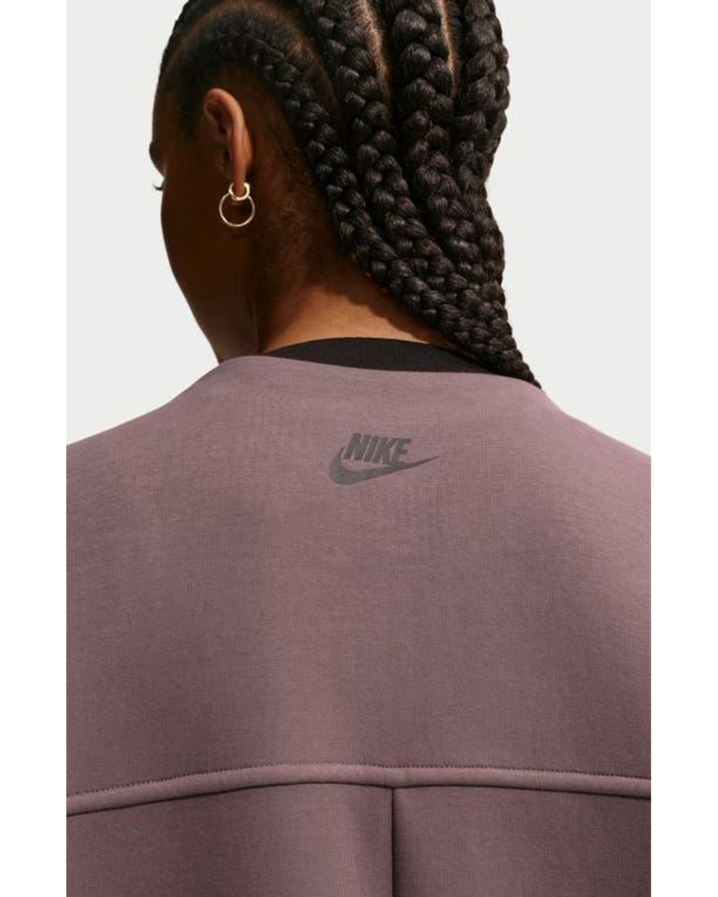 Nike Oversized Sleeveless Tech Fleece Duster in Brown | Lyst