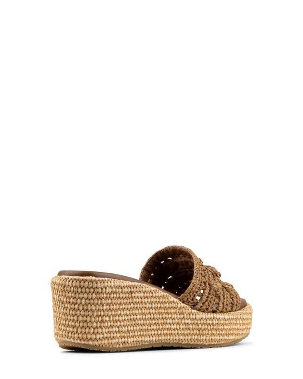 Donald J Pliner Jakki Platform Wedge Sandal in Brown | Lyst
