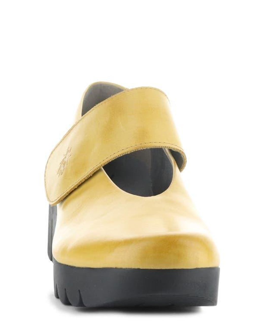 Fly London Vari Mary Jane Platform Wedge Pump in Yellow | Lyst