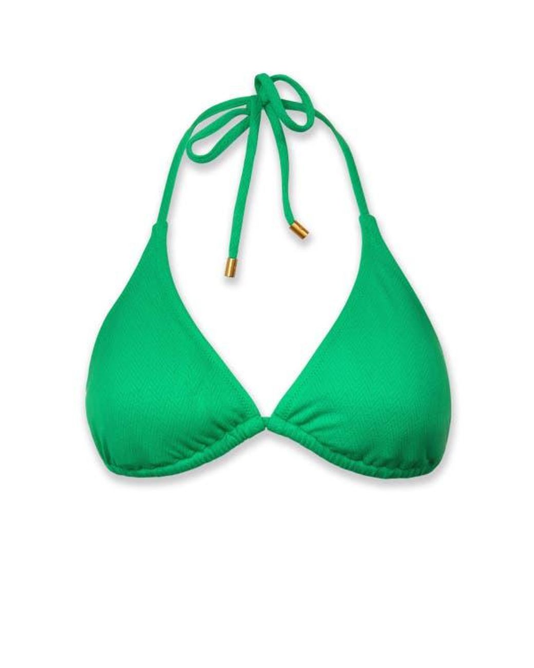 Helen Jon String Bikini Top in Green | Lyst