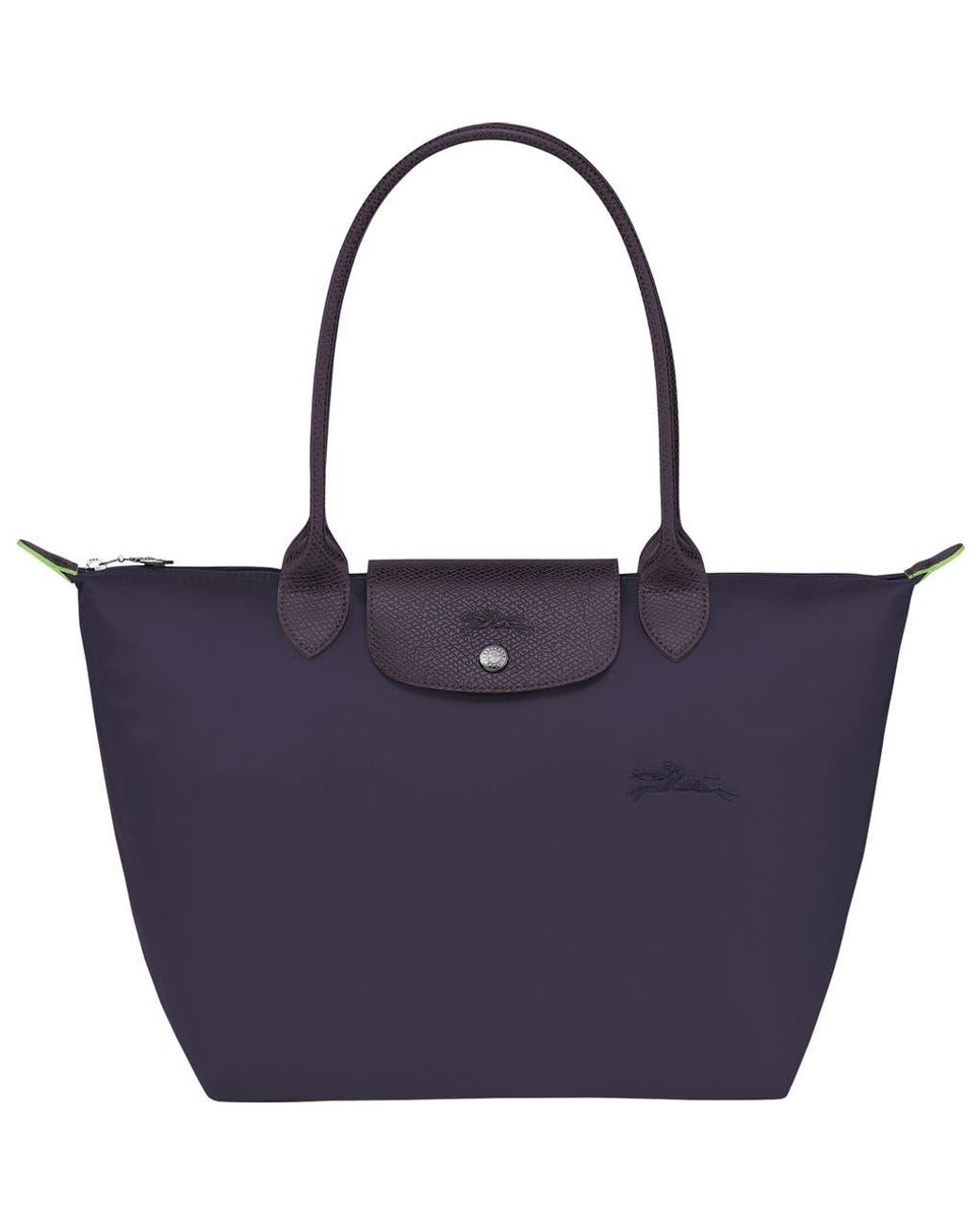 Longchamp Medium Le Pliage Nylon Shoulder Tote in Purple | Lyst