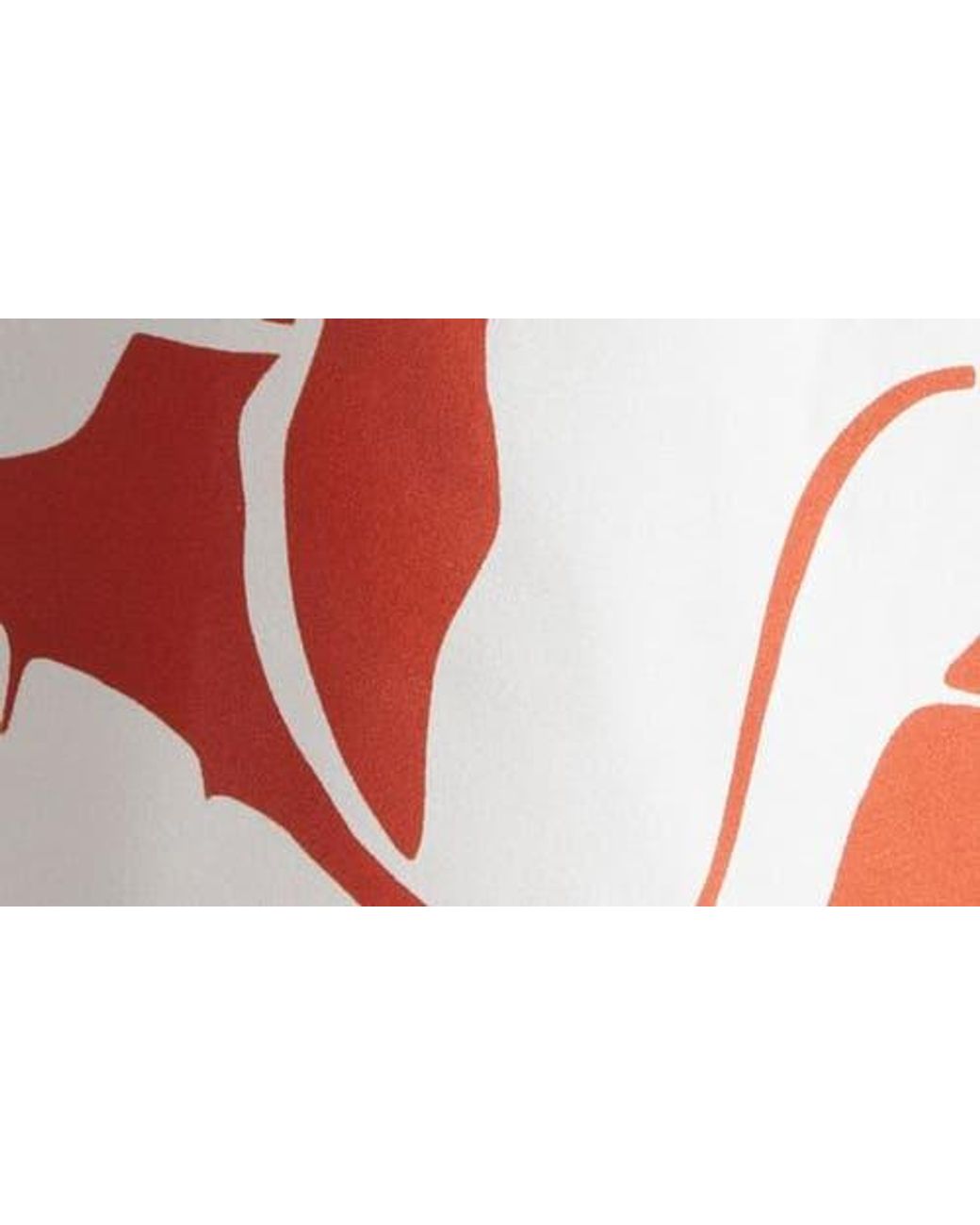 Max Mara Beachwear Foam Leaf Print Silk Scarf in Red | Lyst