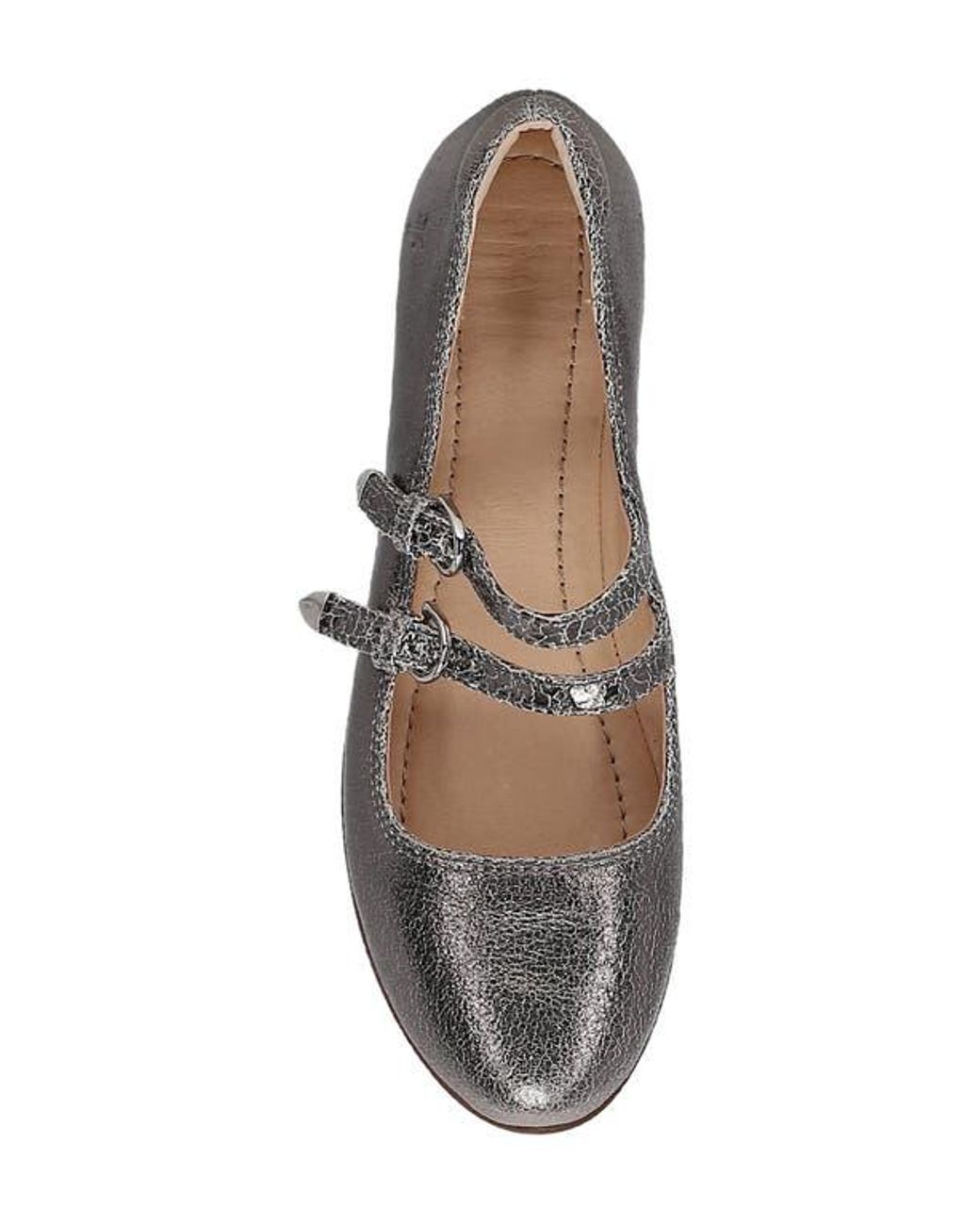 Frye Carson Mary Jane Flat in Gray | Lyst