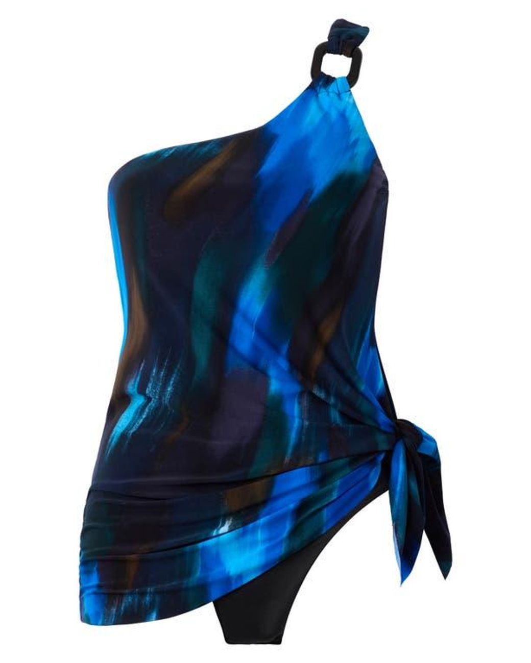 Magicsuit Swipe Right Amal One-Shoulder Tankini Top in Blue | Lyst