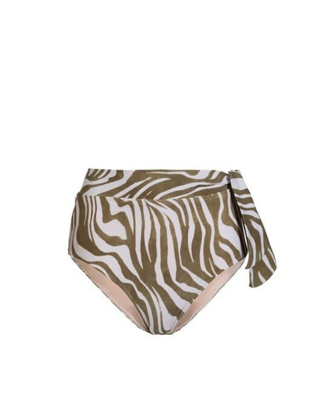 Change of Scenery Side Tie High Waist Bikini Bottom With Full Coverage ...