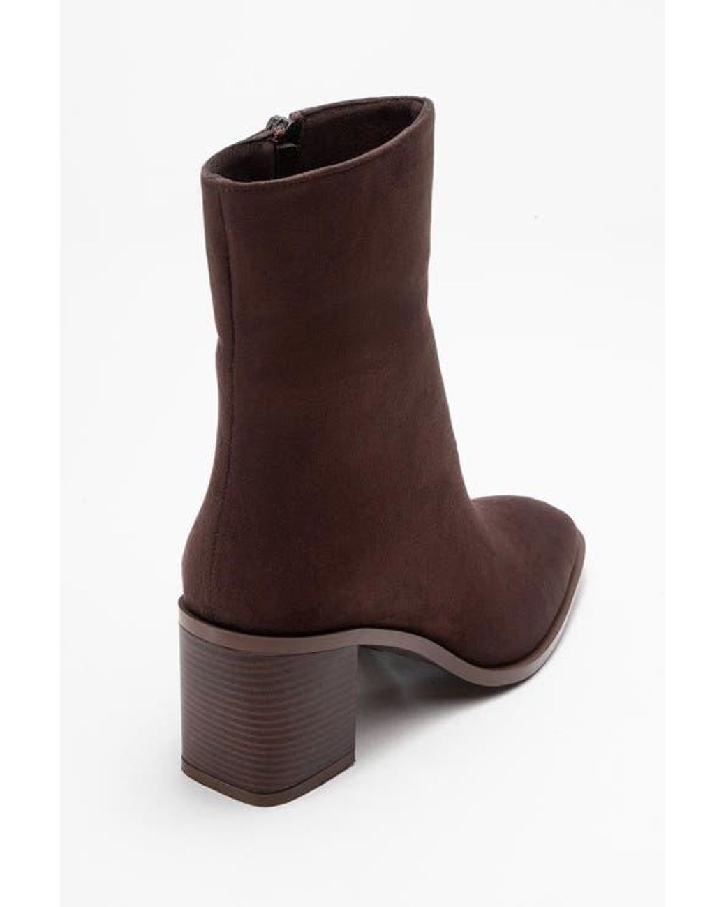 Prologue Shoes Chara Block Heel Ankle Boot in Brown | Lyst