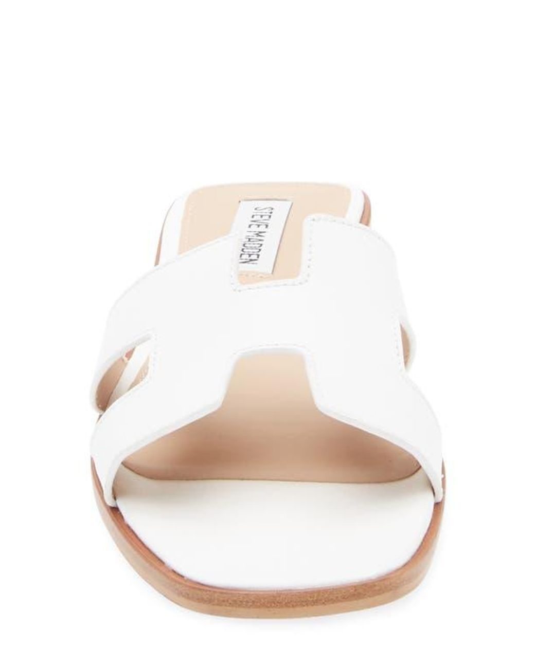 Steve Madden Hadyn Slide Sandal in White | Lyst