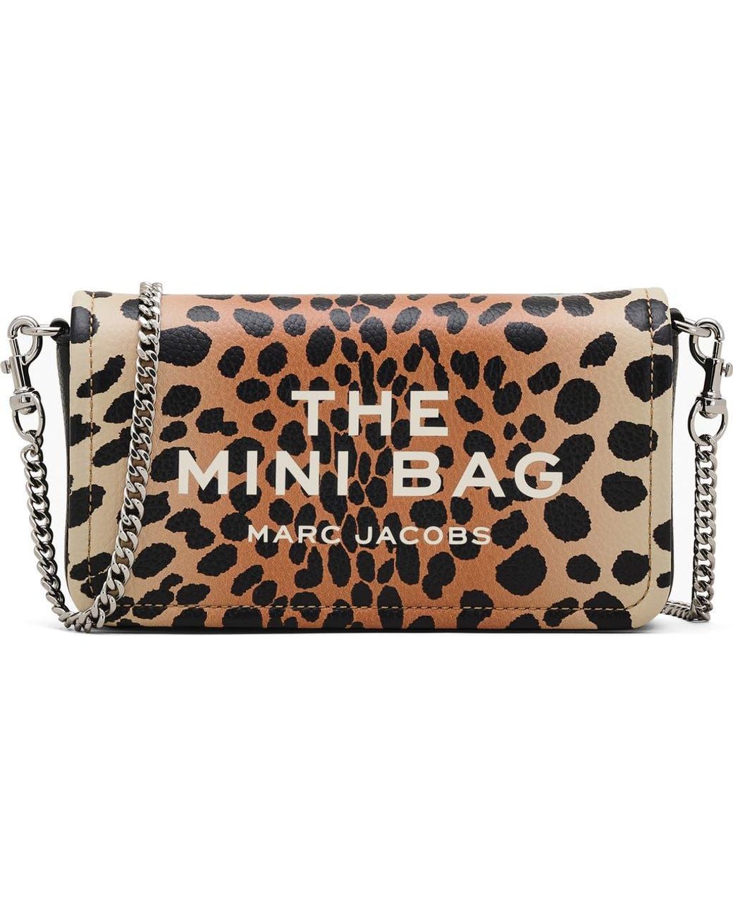 Marc Jacobs The Mini Cheetah Leather Crossbody Bag in Metallic | Lyst