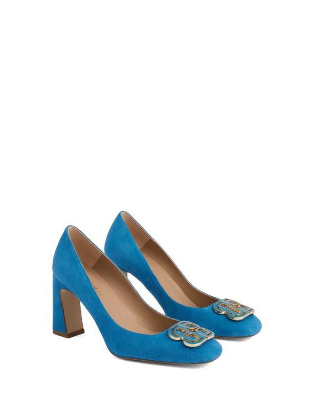 LK Bennett Truly Logo Pump in Blue | Lyst