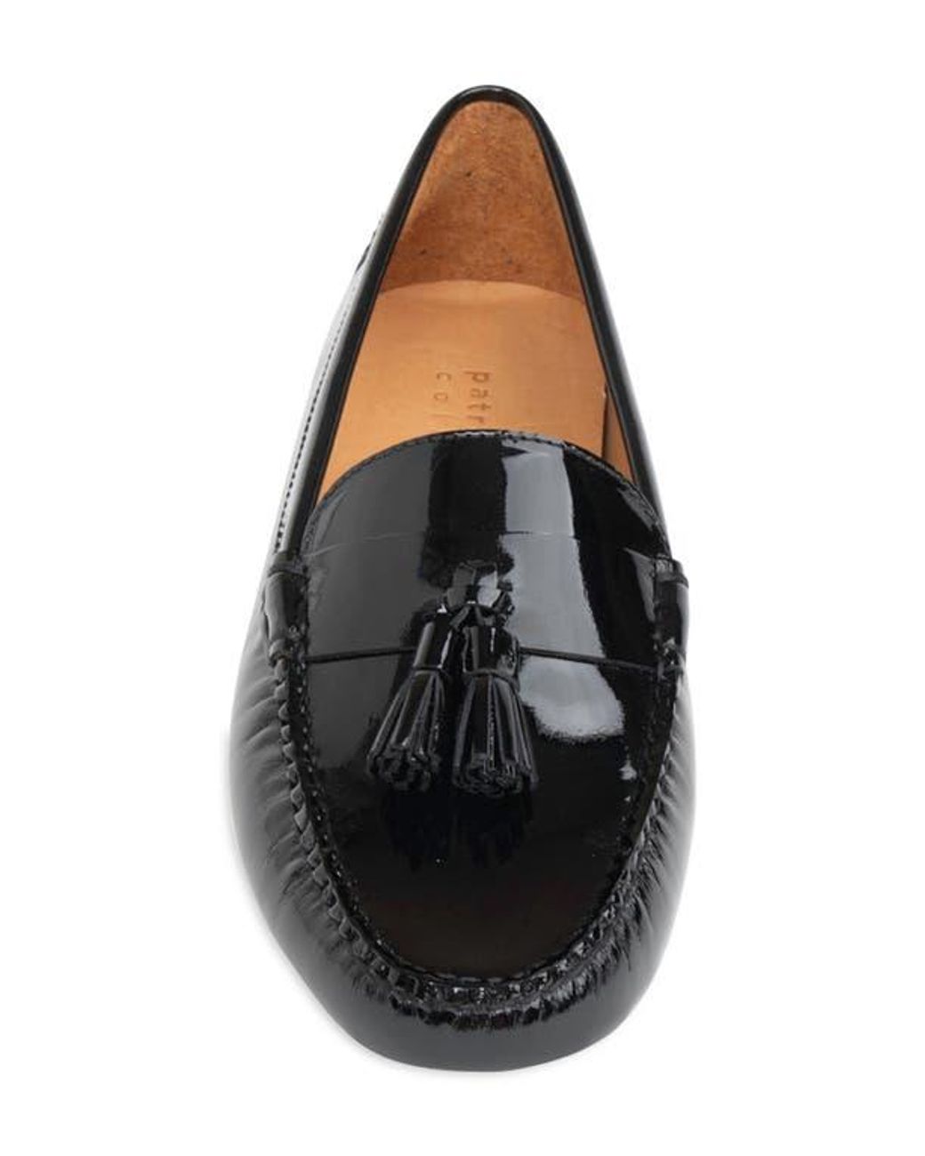 Patricia Green Jordan Moc Toe Tassel Loafer in Black | Lyst