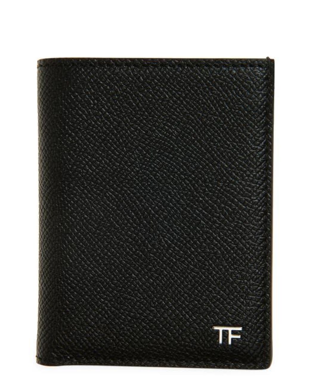 Tom Ford T-Line Leather Bifold Card Case in Black for Men | Lyst