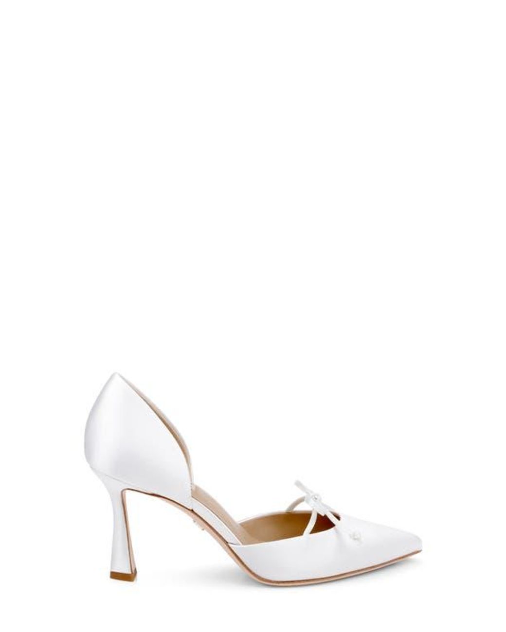 Badgley Mischka Olympic D'Orsay Pump in White | Lyst