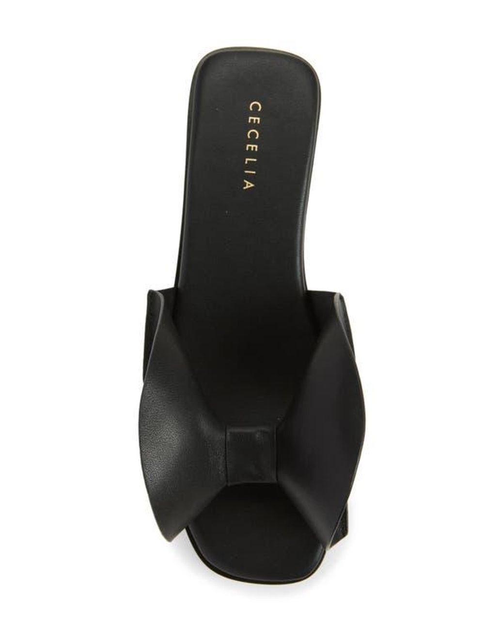 Cecelia New York Wendy Slide Sandal in Black | Lyst