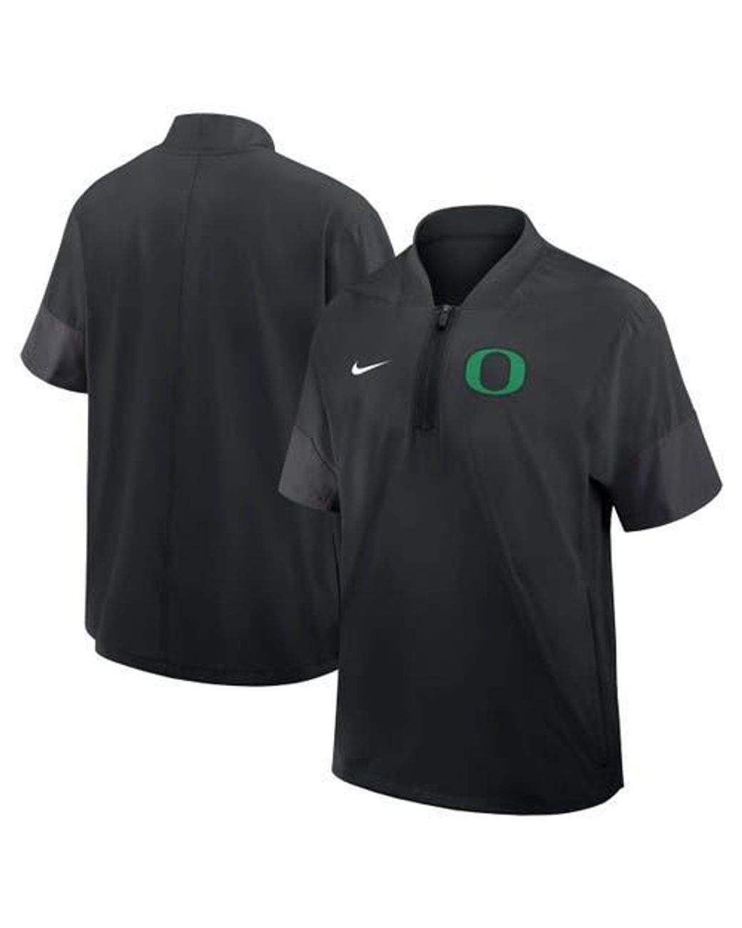 Nike Oregon Ducks 2025 Sideline Short Sleeve Quarter-Zip Coach Jacket ...