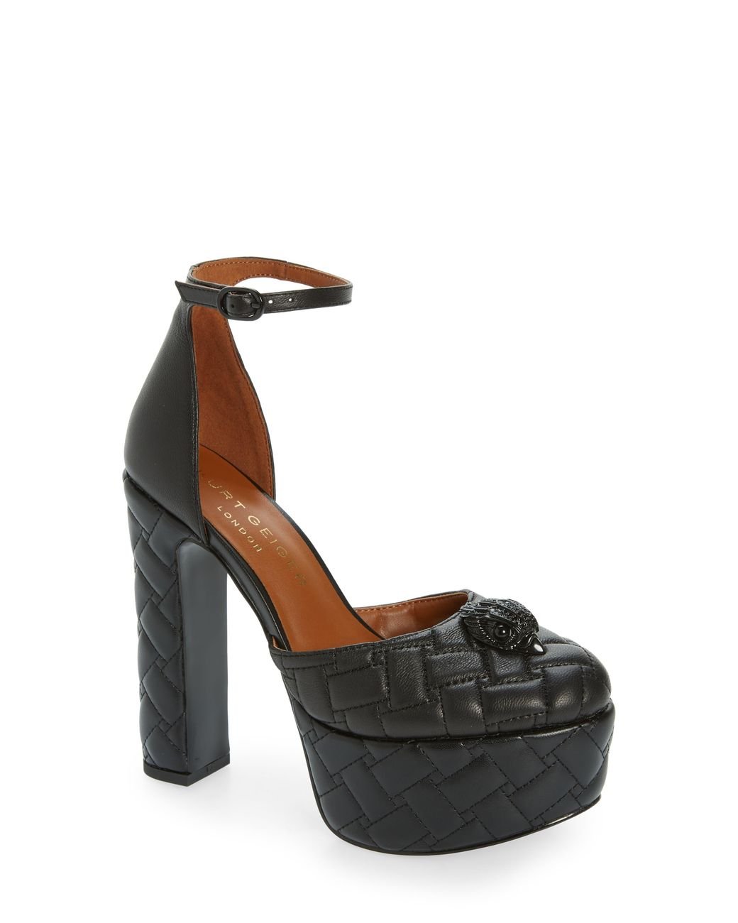 Kurt Geiger Kensington Ankle Strap Platform Pump In Black Lyst