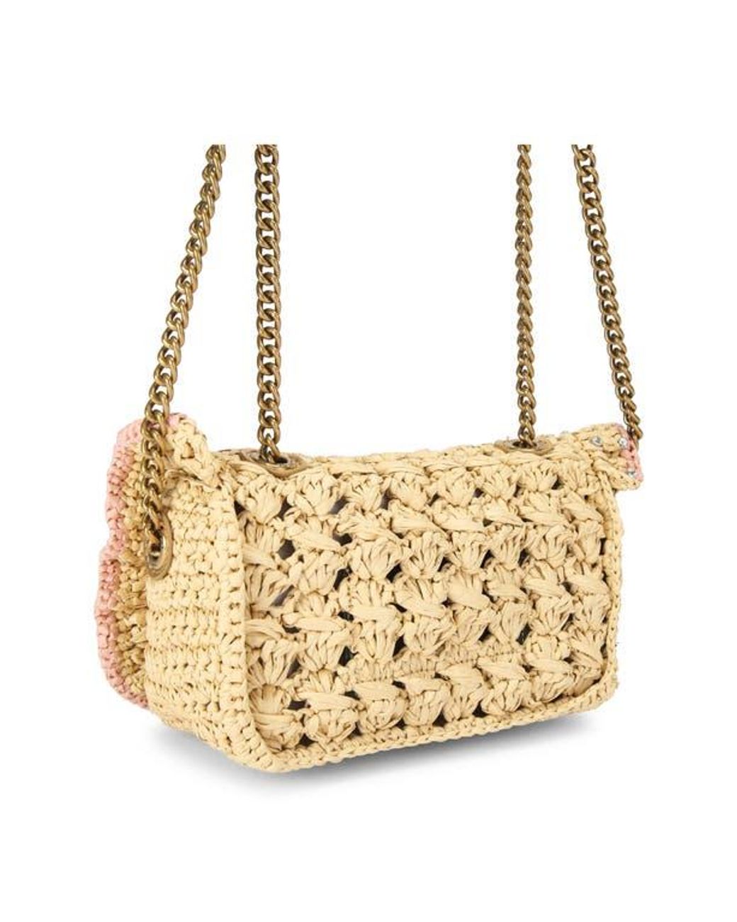 Kurt Geiger Small Chelsea Woven Shoulder Bag in Metallic | Lyst