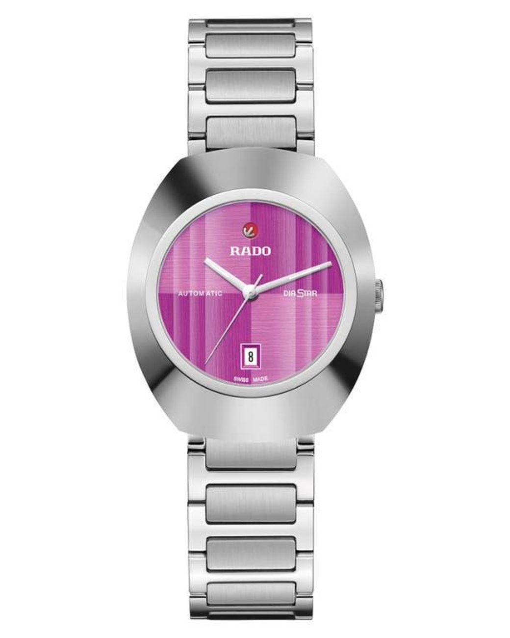 Rado Diastar Original Automatic Bracelet Watch, 30Mm in Pink | Lyst