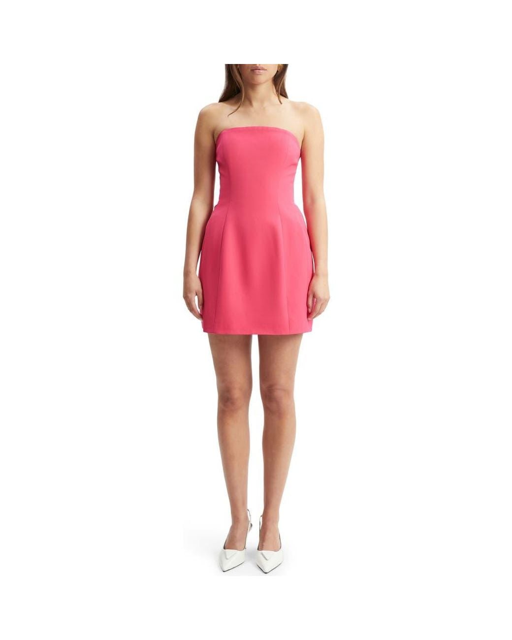 Bardot Karoline Strapless Minidress in Red | Lyst