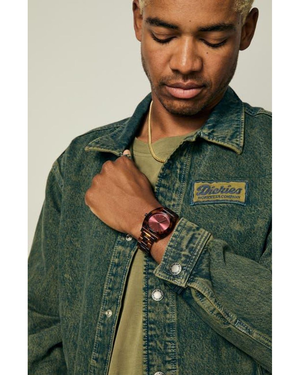 Nixon Time Teller Acetate Bracelet Watch, 40Mm in Red | Lyst