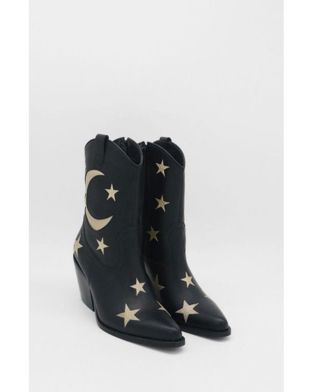 Stivali New York Moonlight Western Inspired Cowboy Boots in Black | Lyst