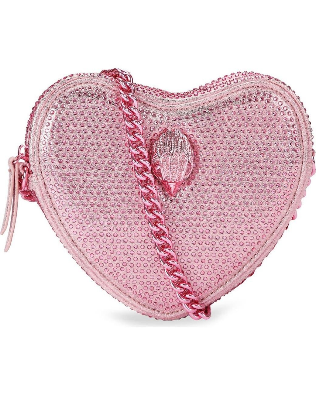 Kurt Geiger Kensington Heart Crossbody Bag in Pink | Lyst