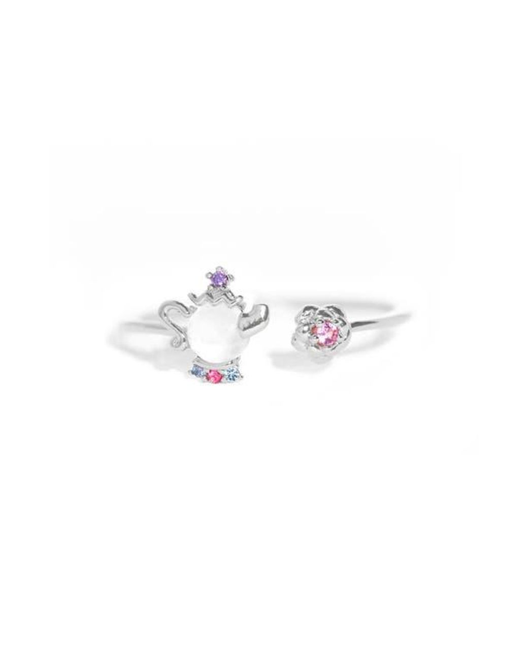 Girls Crew X Disney Beauty & The Beast Mrs. Potts Ring in Metallic | Lyst