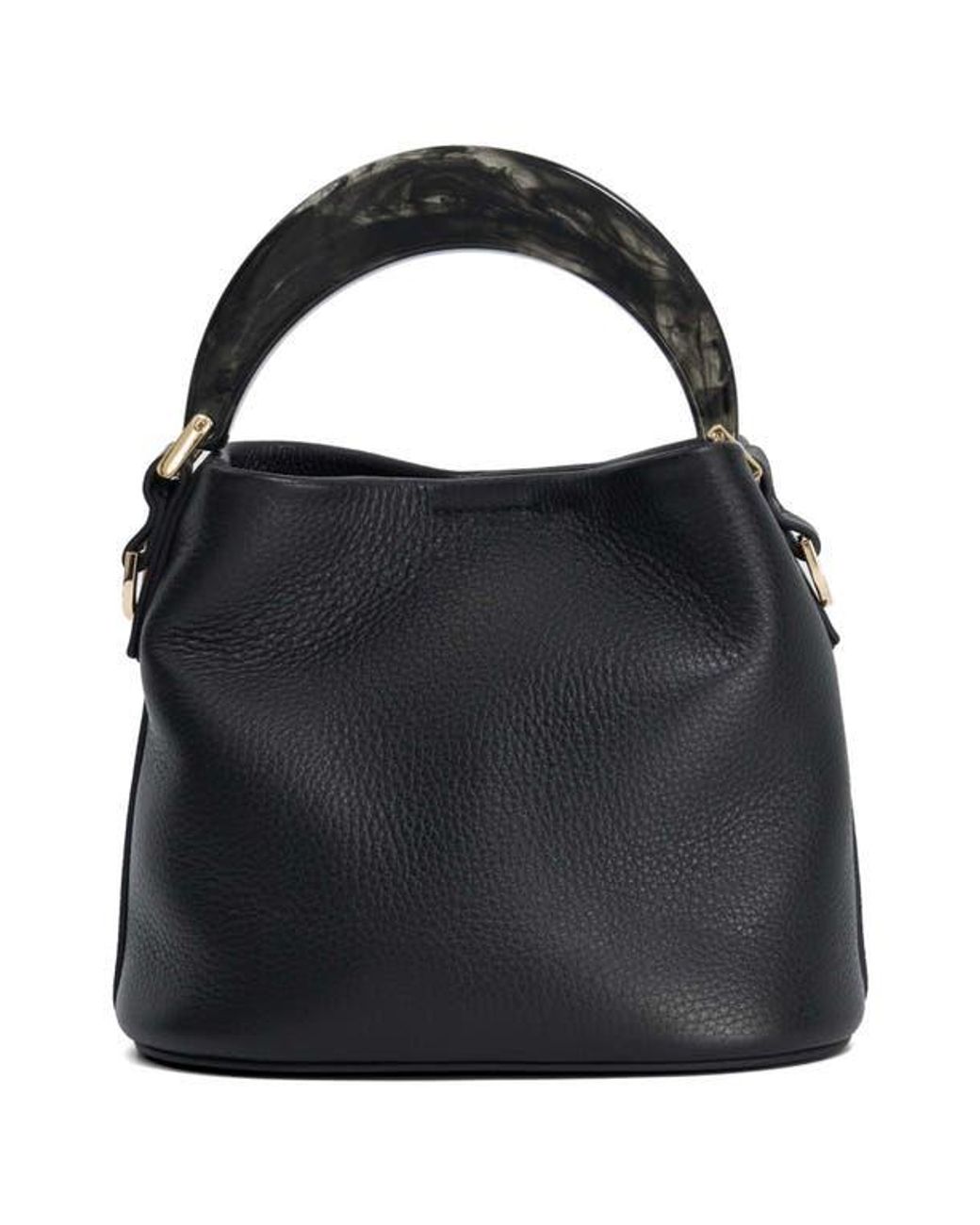 Dune Dharla Leather Top Handle Bag in Black | Lyst