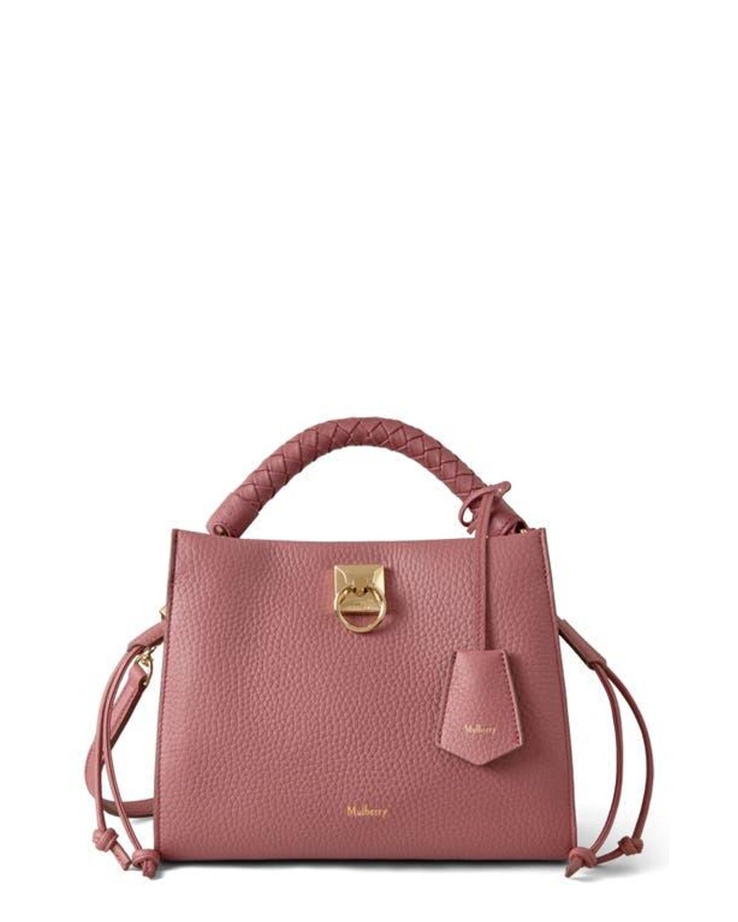 Mulberry Small Iris Leather Top Handle Bag in Pink | Lyst