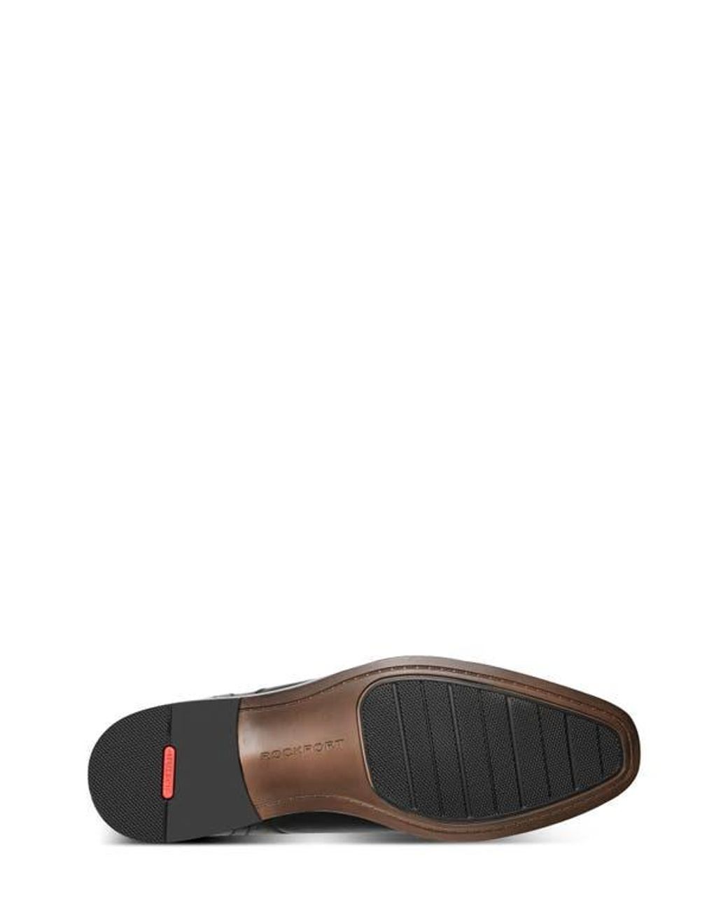 Rockport Darrek Apron Toe Slip-On Shoe in Black for Men | Lyst