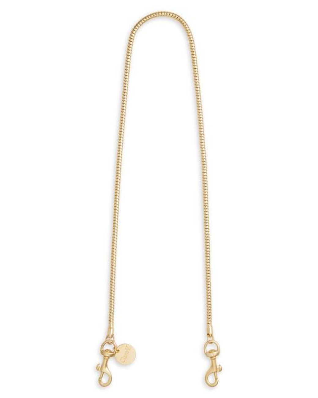 Clare V. Chain Shoulder Strap in White | Lyst