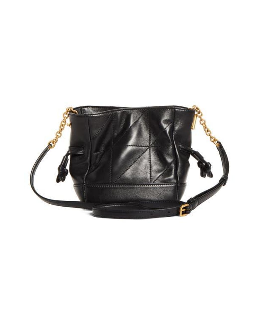 Saint Laurent Mini Jamie Leather Shoulder Bag in Black | Lyst