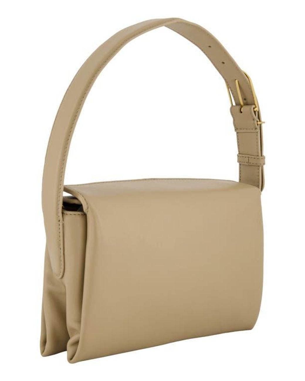 Vince Sidney Boxy Nappa Leather Shoulder Bag in Brown | Lyst