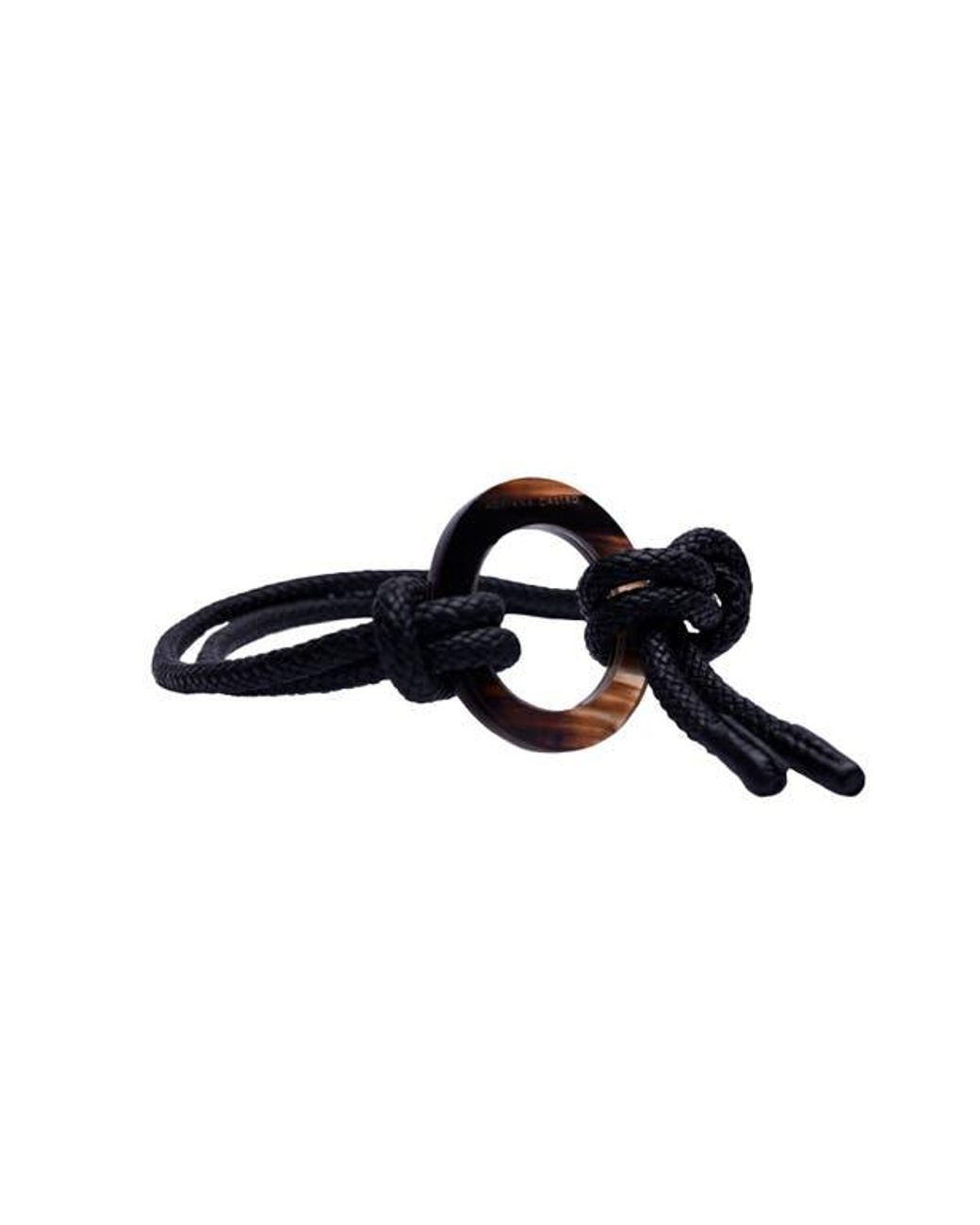 Adriana Castro Le Knot Leather Belt in Black | Lyst