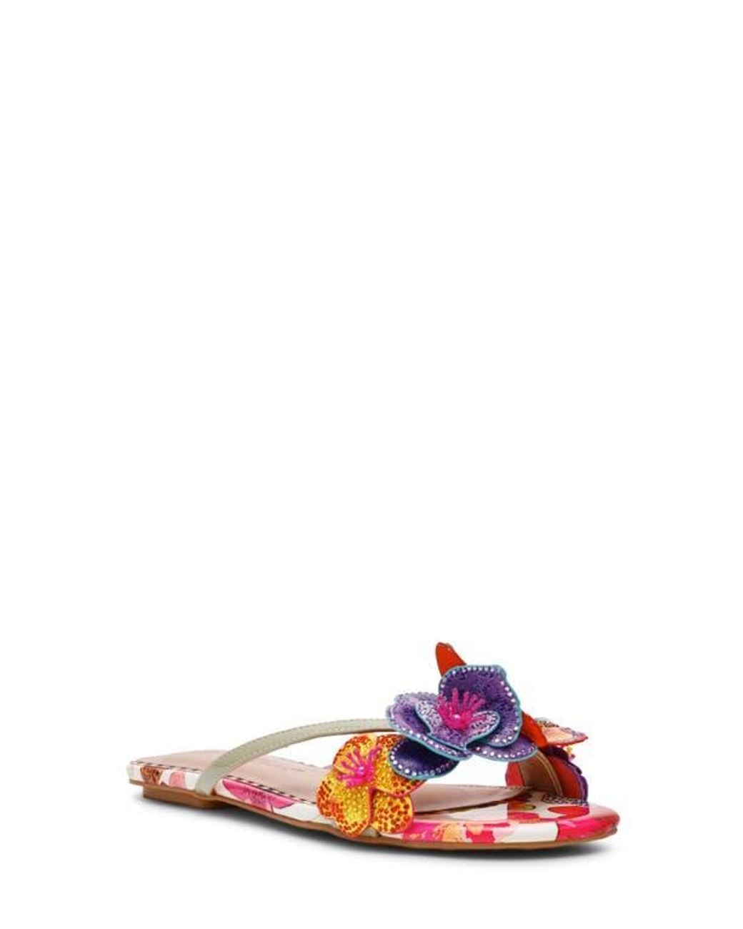 Betsey Johnson Nicolle Sandal in White | Lyst