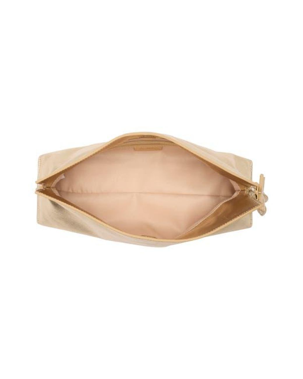 Sam Edelman Poppy Oversize Stud Leather Clutch in Natural | Lyst