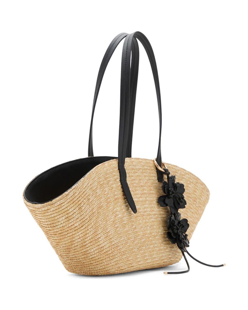 Mango Medium Double Handle Natural Fiber Bag | Lyst