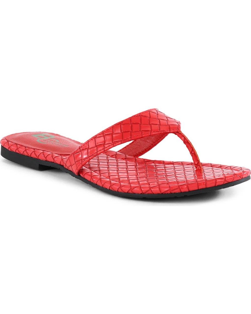 BC Footwear Fiera Flip Flop in Red | Lyst