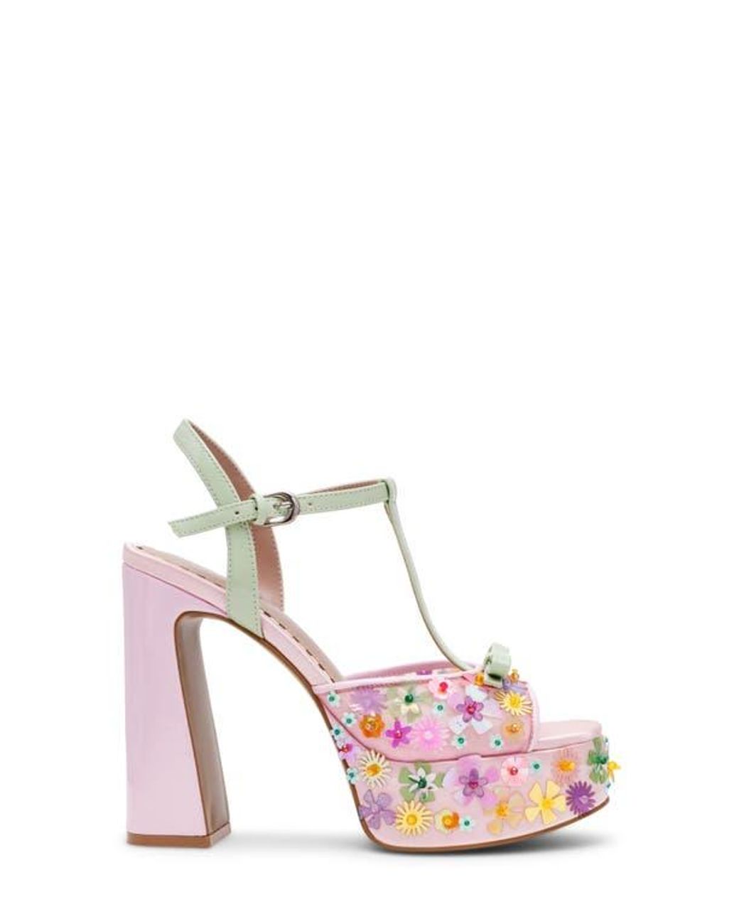 Betsey Johnson Melodie Platform Sandal in Pink | Lyst