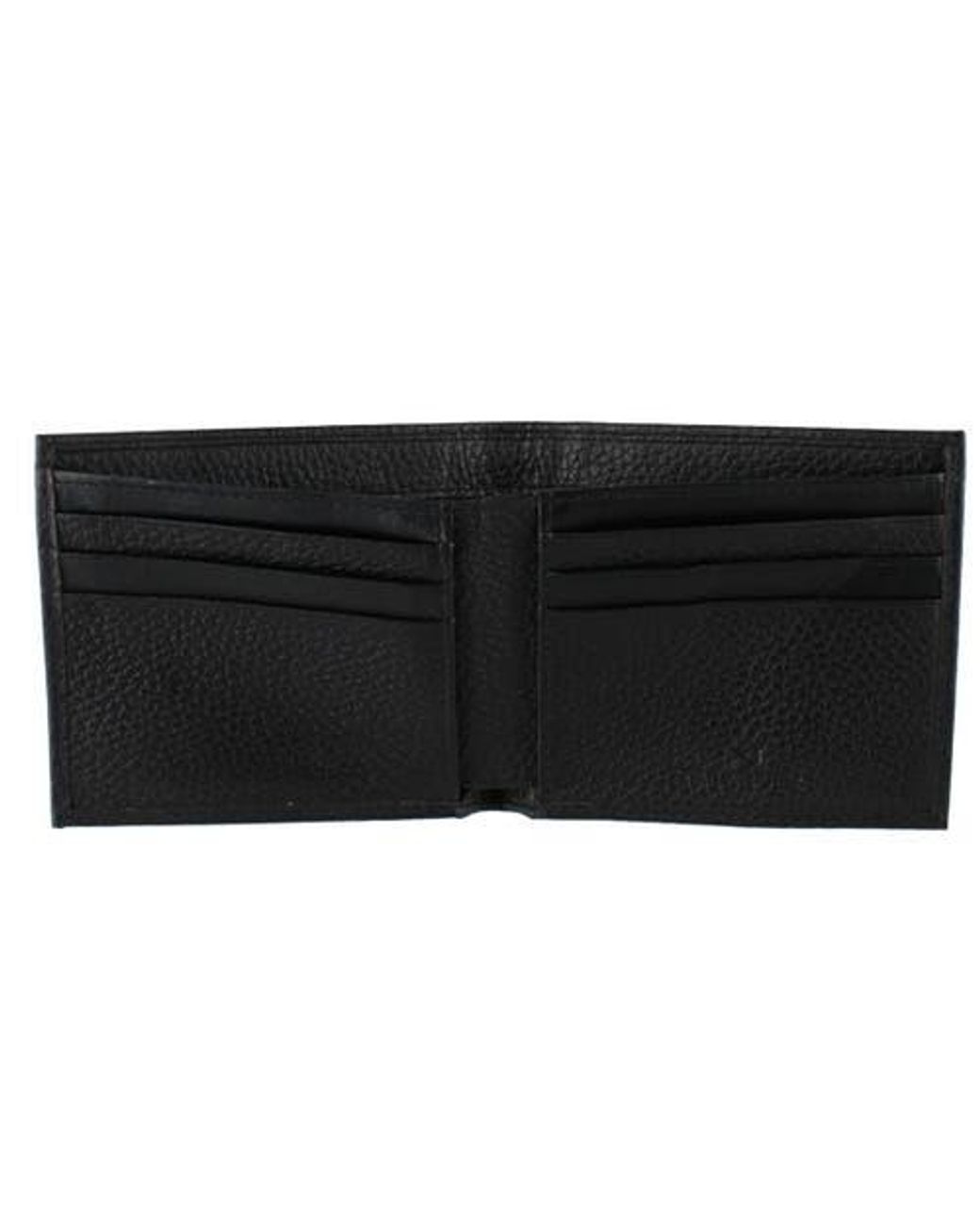 Trafalgar Pierce Pebble Grain Classic Leather Bi-Fold Wallet in Black ...