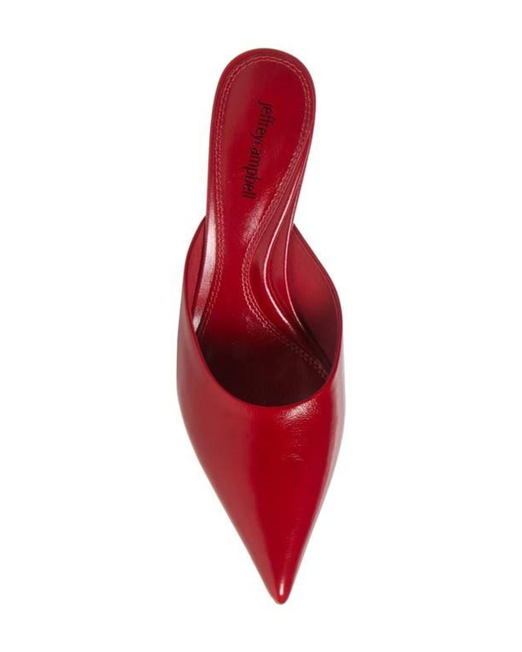 Jeffrey Campbell Unamused Pointed Toe Mule in Red | Lyst