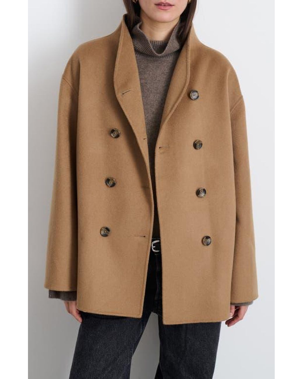 Alex Mill Sophia Wool Blend Coat in Natural | Lyst