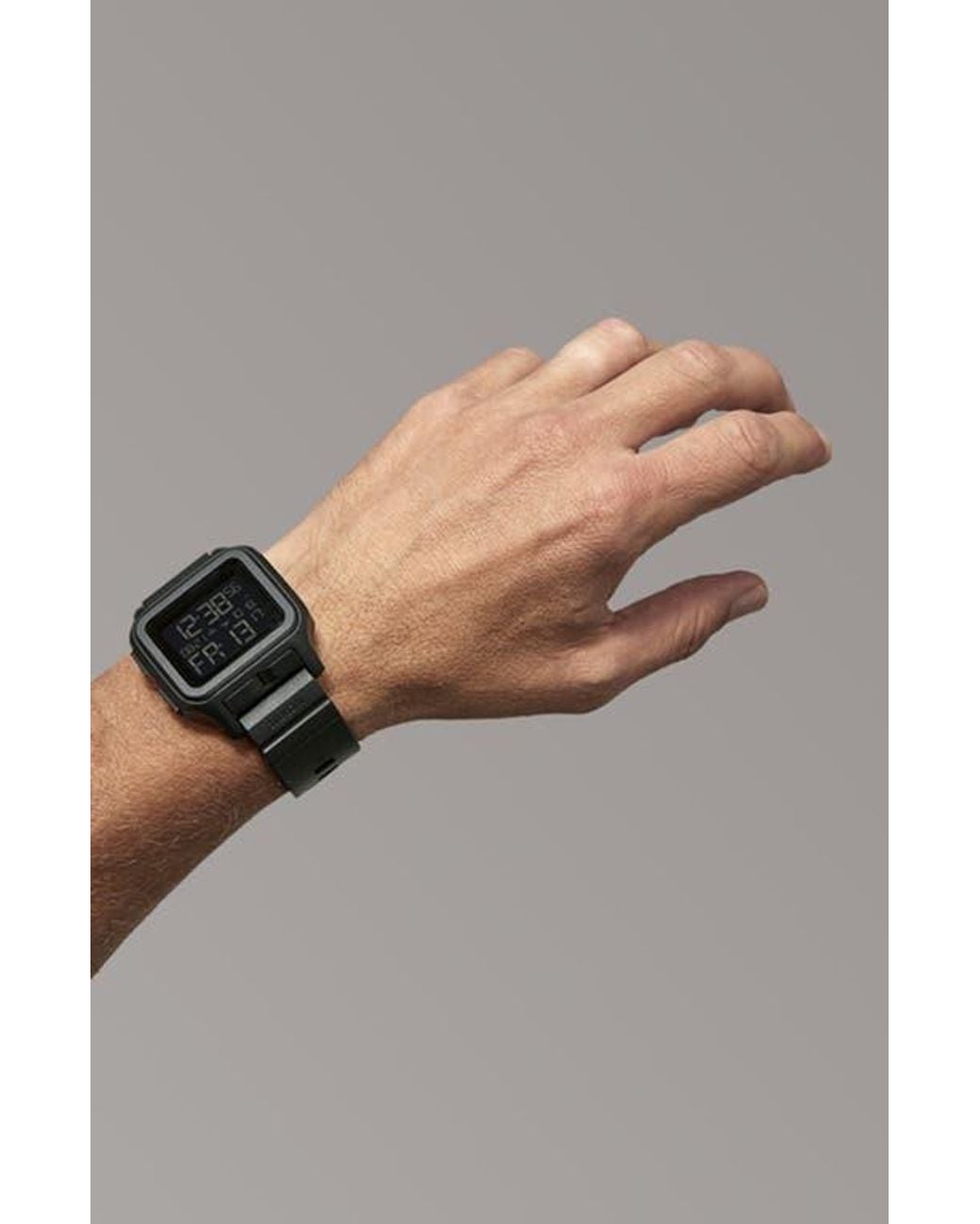 Nixon Regulus Mk-1 Digital Rubber Strap Watch, 44.5Mm in Black for Men ...