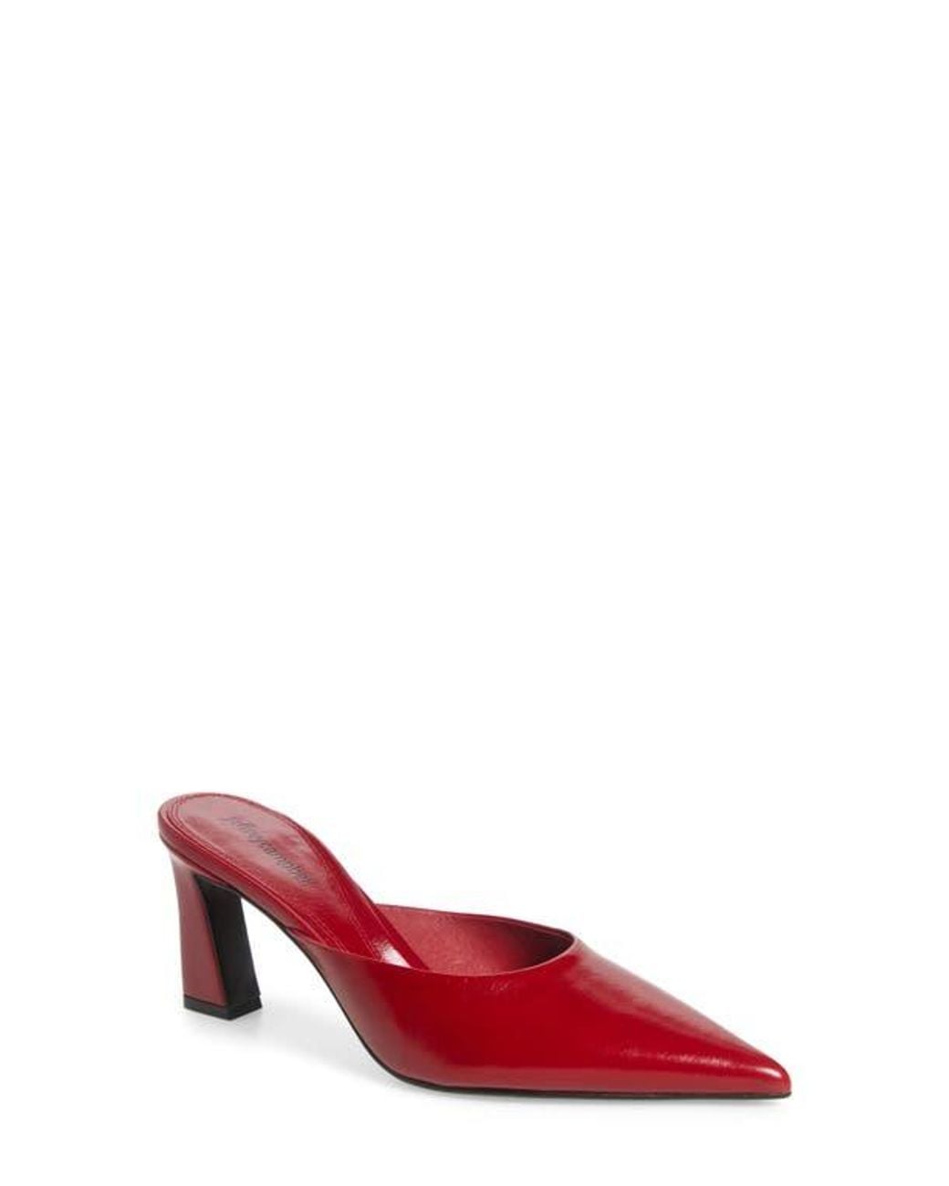 Jeffrey Campbell Unamused Pointed Toe Mule in Red | Lyst