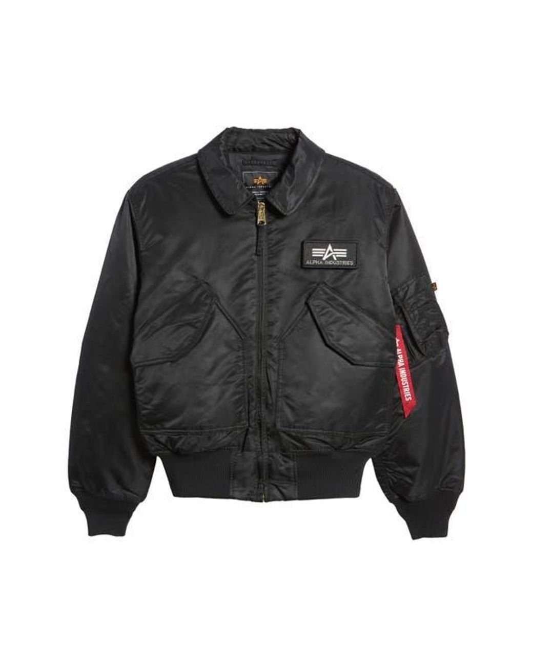 Alpha Industries Cwu 45/P Bomber Jacket in Black for Men | Lyst