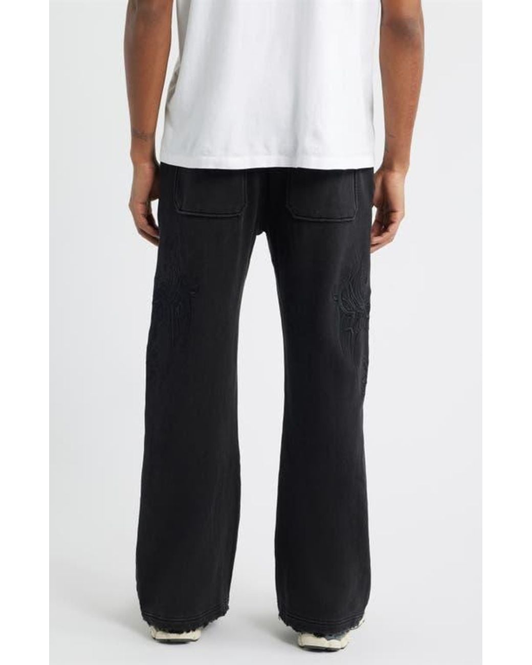 RTA Griffin Cyber Sigilism Flare Sweatpants in Black for Men | Lyst