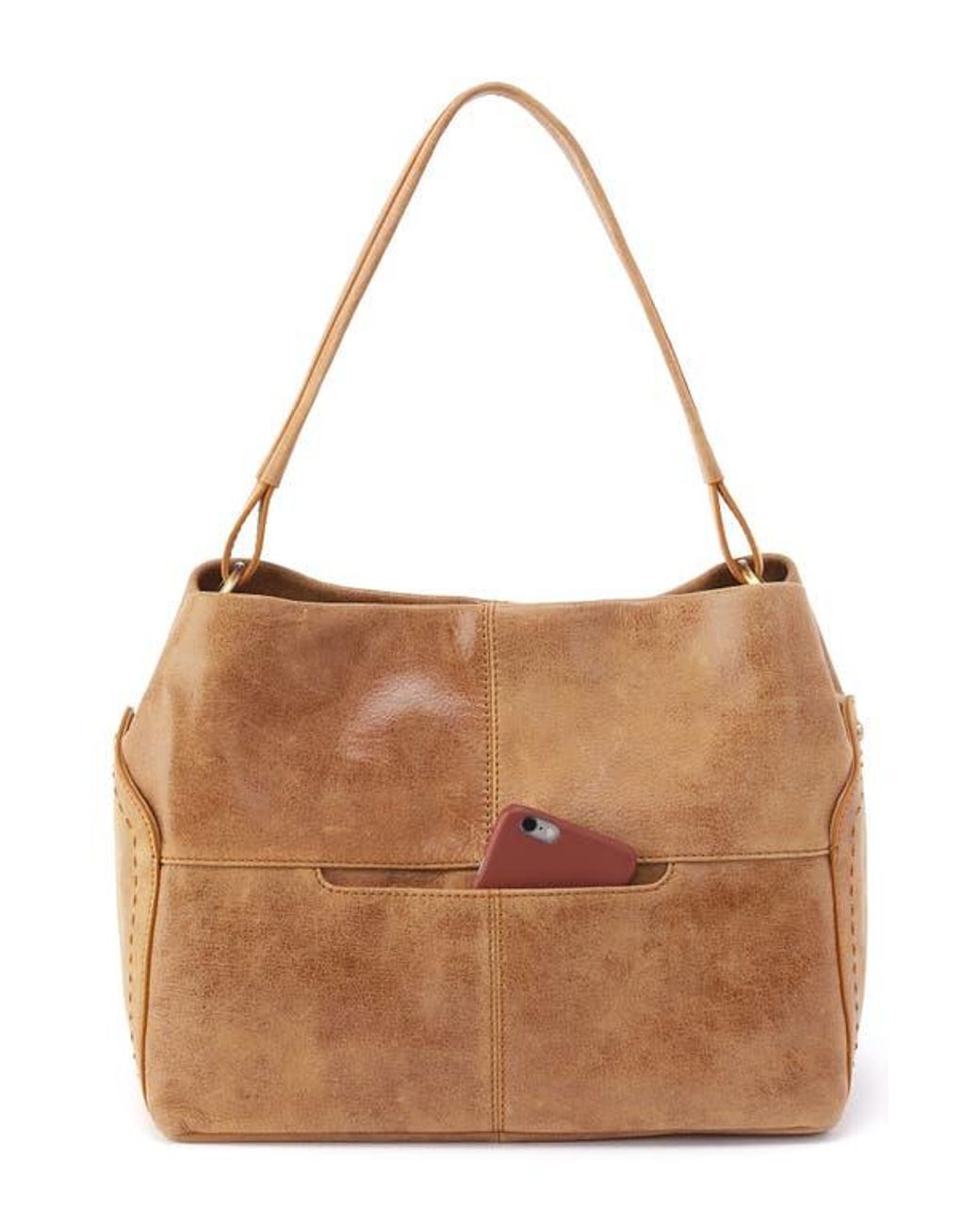 Hobo International Seneca Leather Shoulder Bag in Brown | Lyst